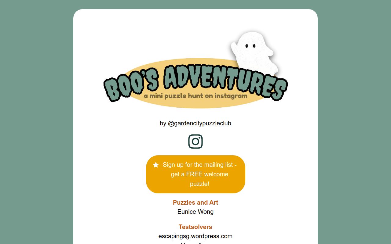 Boo's Adventures